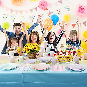 Iridescent Pastel Plates and Napkins Serve 25, Pastel Rainbow Holographic Party Plates Supplies, Disposable Paper Plates Napkins Cups Knives Forks for Birthday Wedding Baby Shower Party Decorations