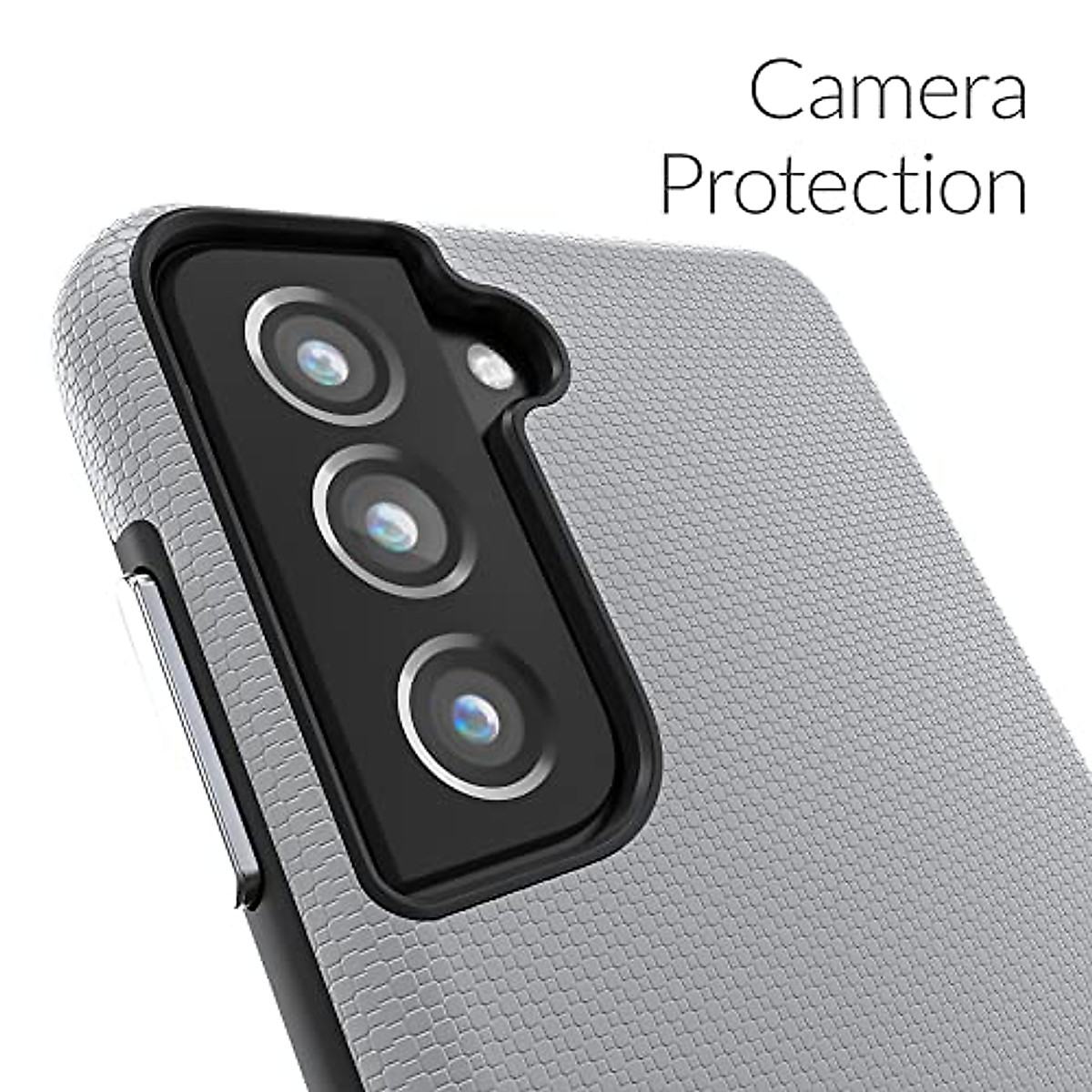 Crave Dual Guard for Galaxy S21 Case, Shockproof Protection Dual Layer Case for Samsung Galaxy S21, S21 5G (6.2 inch) - Slate