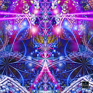 Psychedelic Tapestry | Trippy Wall Hanging | Visionary | Trippy Art | DMT | The Gates of Atlantis (Small)