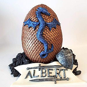 Katy Sue Continuous Dragon Scales Silicone Mold for Cake Decorating & Crafts - Texture Mat Size 6¾ x 5 inch; Each scale: ¼ x ¼ inch.