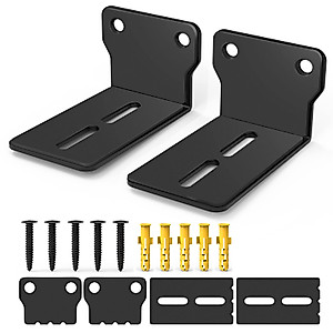 Soundbar Mount Wall Brackets - Easy to Install Anti-Drop Universal Sound bar Mounts under TV, Speaker Shelf Mounting Holder for Samsung, Bose, Vizio, LG, Sony, JBL, Polk, Roku, Sonos, Onn, TCL