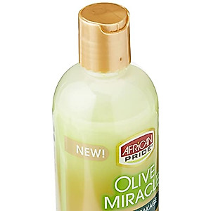 African Pride Olive Miracle 2-in-1 Shampoo and Conditioner, 12 Ounce