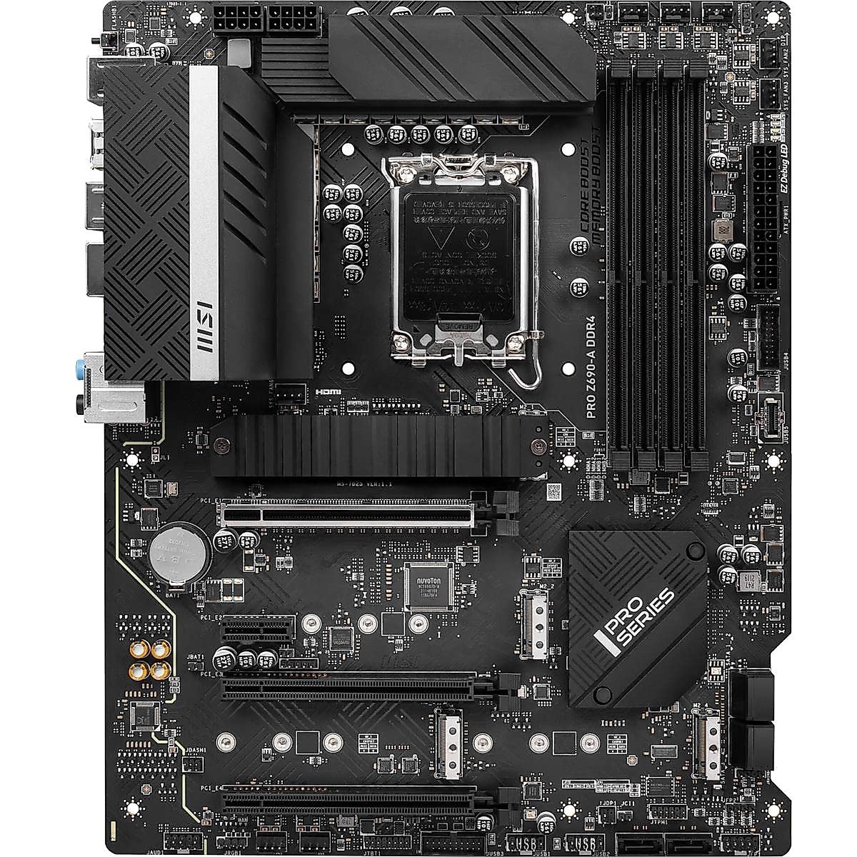 MSI PRO Z690-P DDR4 ProSeries Motherboard (ATX, 12th Gen Intel Core, LGA 1700 Socket, DDR4, PCIe 4, CFX, M.2 Slots)