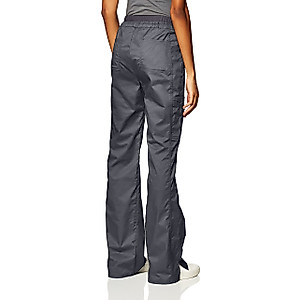 Cherokee Women's Plus Size Workwear Core Stretch Low Rise Cargo Scrubs Pant, Pewter, XX-Large