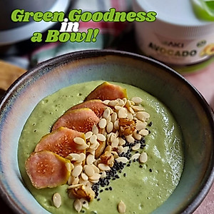 AKI Avocado Superfood Powder (6oz/170g) - Rich in Nutrients, Vitamins, Omega 3 & Antioxidants - Ideal for Smoothies, Yogurt or Milkshake Popsicles - Vegan & Non-GMO