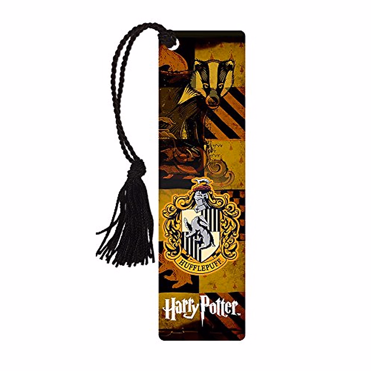 Harry Potter - Hogwarts House - Hufflepuff - Glossy Bookmark with Tassel for Gifting and Collecting