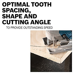 BOSCH U101BR 5-Piece 4 In. 10 TPI Reverse Pitch Clean for Wood U-shank Jig Saw Blades