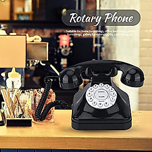 Push Button Phone, 1960&#039;S Vintage Phones Landline for Home, Antique Desk Phone Telephones Land Line, Retro Telephone with Rotary Dialler