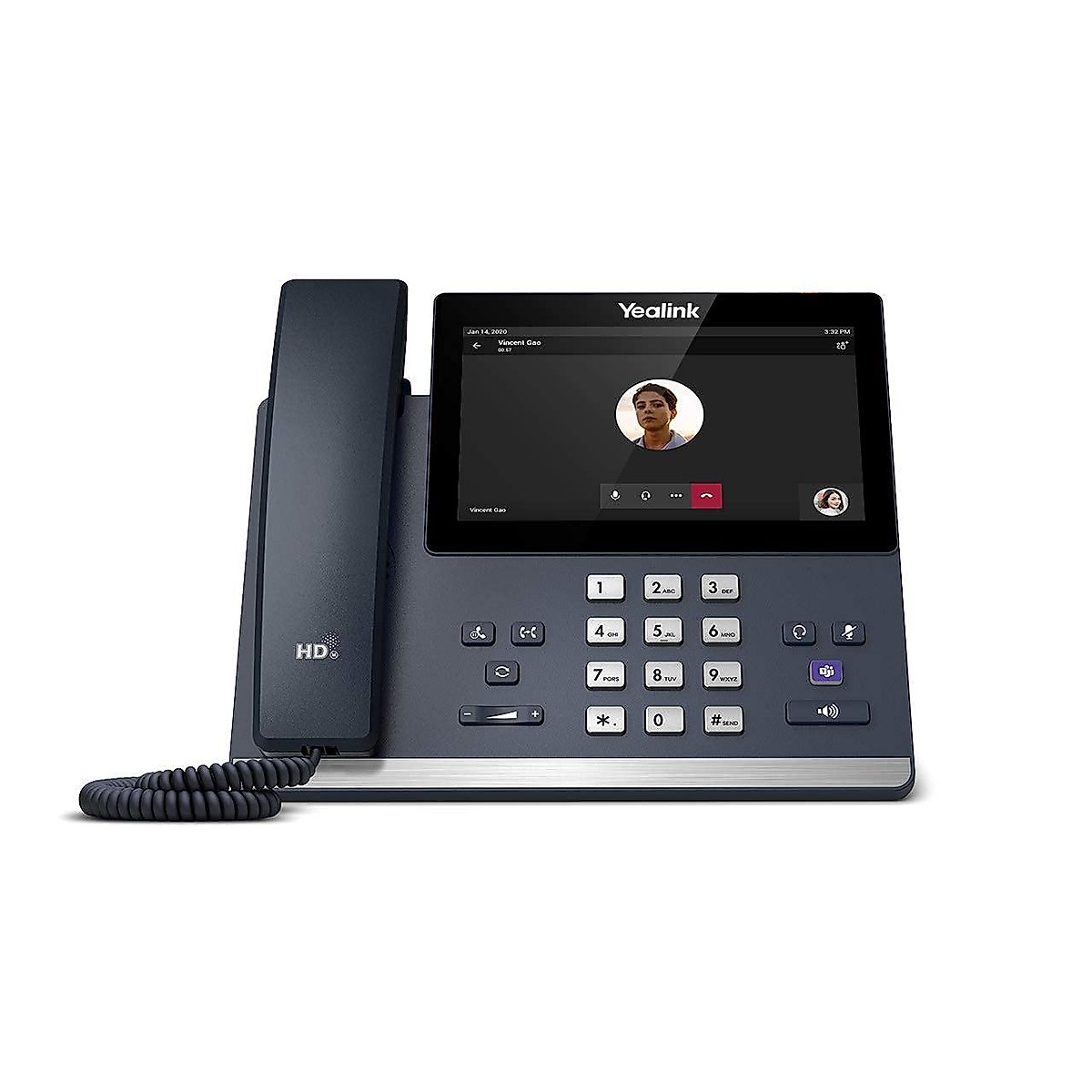 YEALINK MP56 TEAMS EDITION IP PHONE- 7" MULTI-TOUCH SCREEN - ANDROID 9 OS - POE (MP56-TEAMS) NEW OPEN BOX
