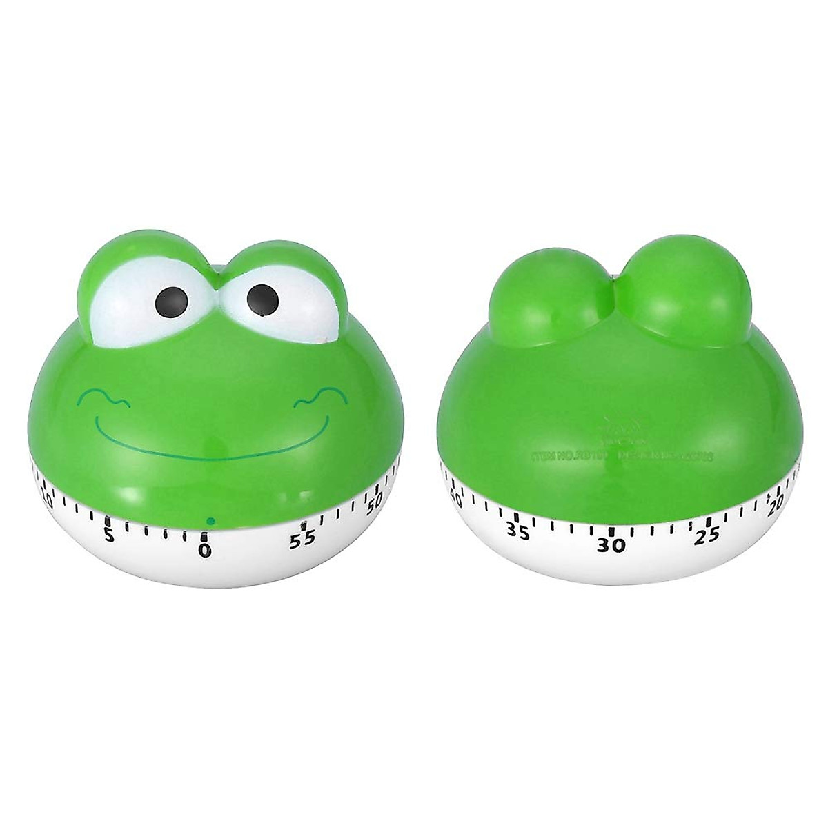 Animal Timer Mechanical Cooking Timer, Manual Animal Shape Counters, Cartoon Kitchen Timing Tool for Cooking Baking(Green Frog)