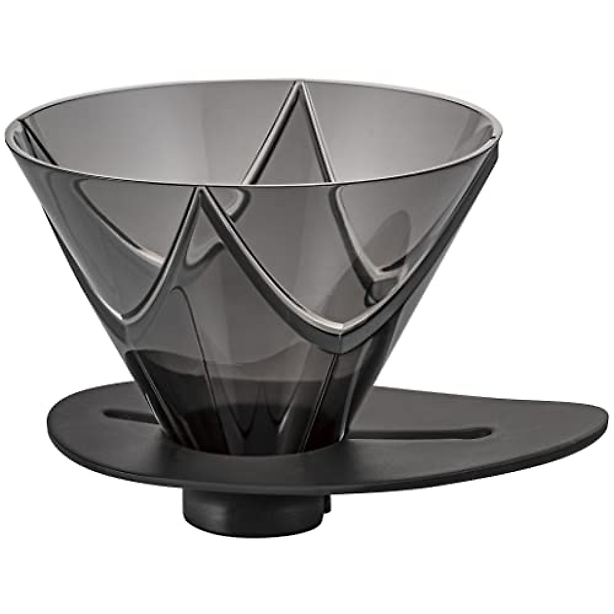 Hario V60 Mugen Coffee Dripper, Size 02, Clear Black