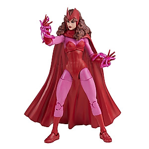 Marvel Legends Series Scarlet Witch 6-inch Retro Packaging Action Figure Toy, 4 Accessories