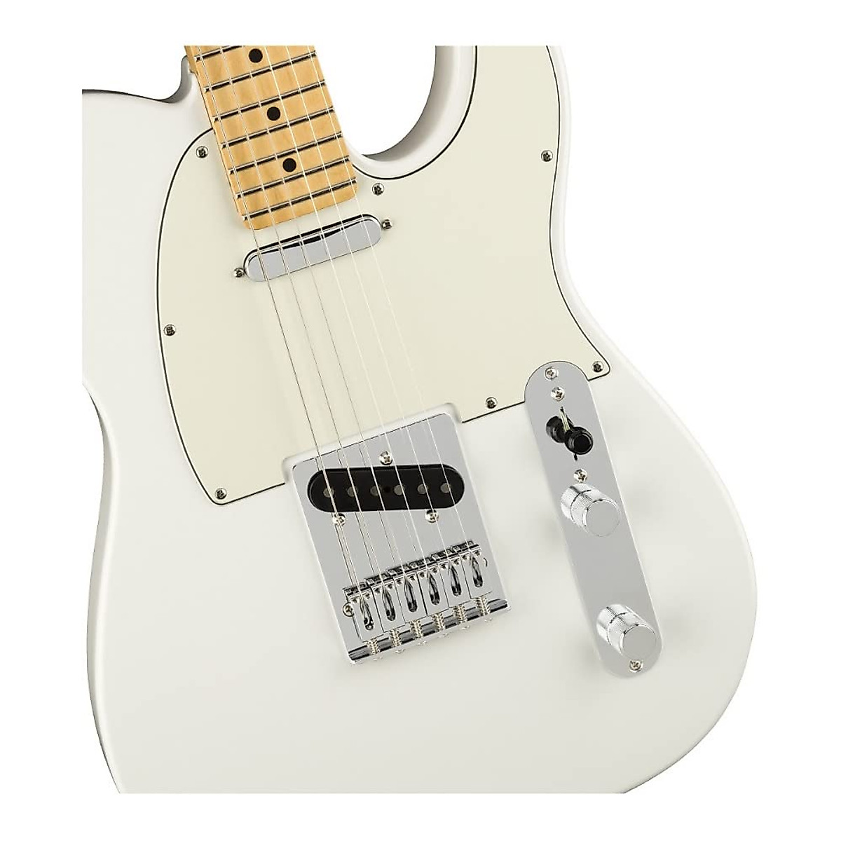 Fender Player Telecaster SS Electric Guitar, with 2-Year Warranty, Polar White, Maple Fingerboard