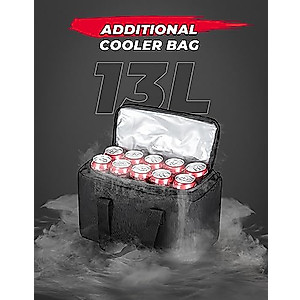 KEMIMOTO ATV Bag, 74L Large ATV Cargo Bag With Cooler Bag, Waterproof 4 Wheeler Storage Rear Rack Seat Bag Universal Compatible With Polaris Sportman Fourtrax Can Am Kawasaki Yamaha Artic Cat