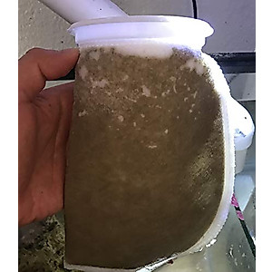 AquaticHI 4 Pack Felt Filter Socks, 200 Micron, 4 Inch Ring by 8 Inch Long, for Freshwater/Saltwater Aquariums, Ponds, Use in Sumps/Overflows