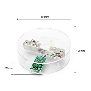 KOOKYE 5kg Load Cell and HX711 Combo Pack Kit - Load Cell Amplifier ADC Weight Sensor for Arduino Scale