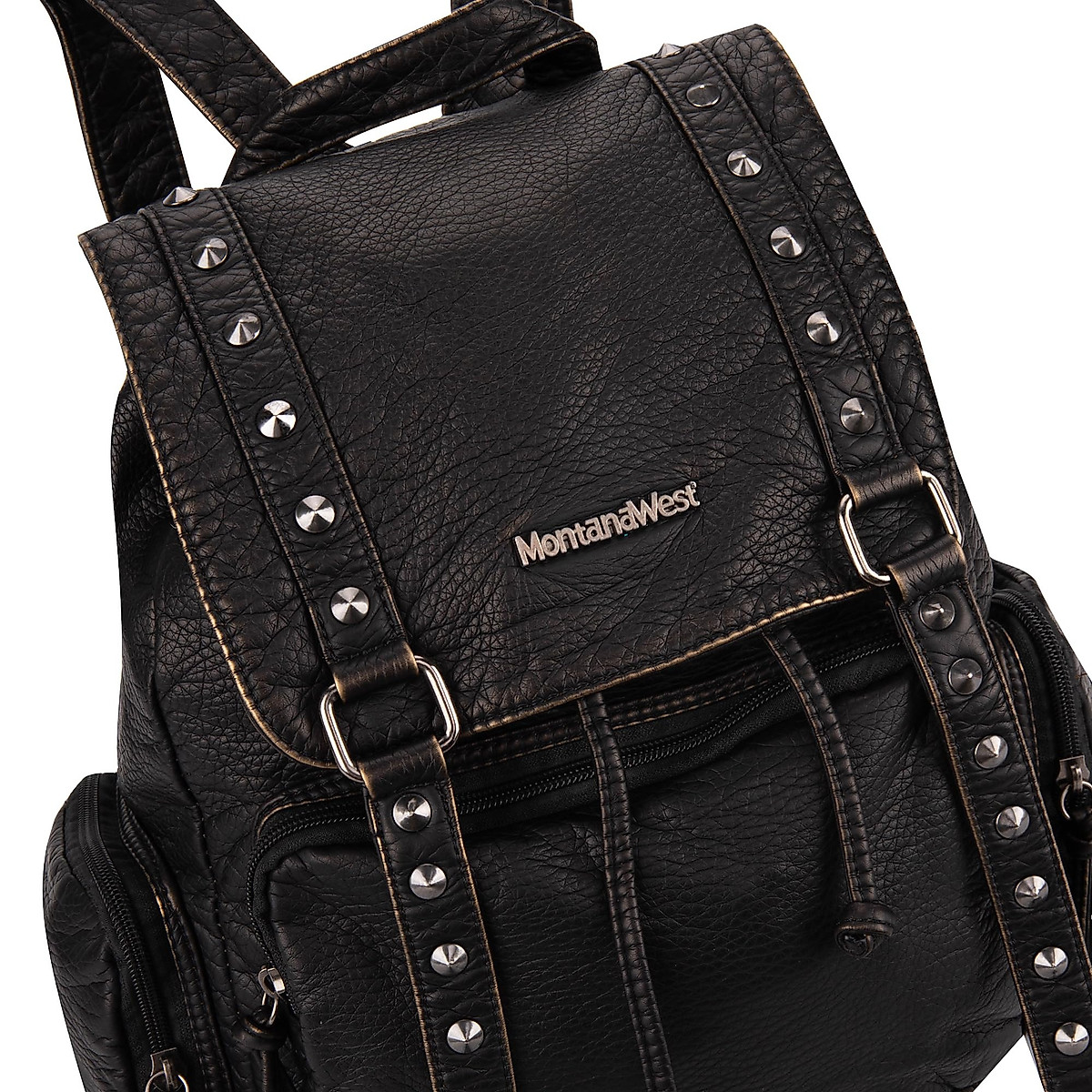 Montana West Backpack Purse for Women Trendy Satchel Backpack Washed Leather Drawstring Daypack for Casual Travel