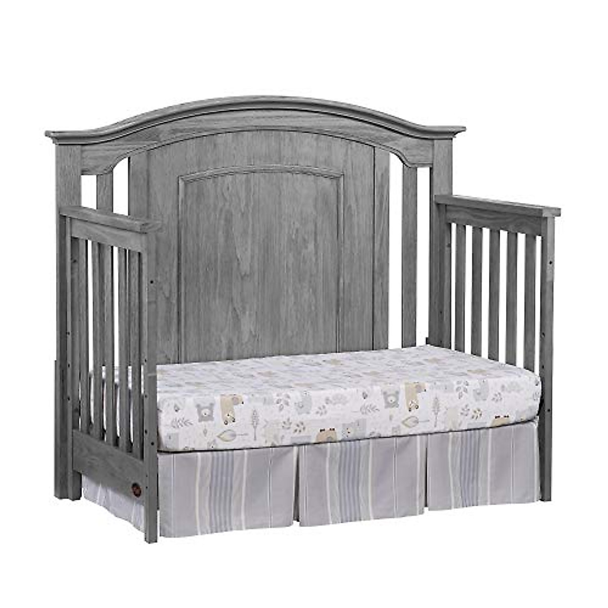 Oxford Baby Willowbrook Convertible Crib, Graphite Gray & Willowbrook Dresser, Standard, Graphite Gray