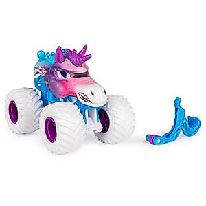 Monster Jam, Official Sparkle Smash Monster Truck, Die-Cast Vehicle, Crazy Creatures Series, 1:64 Scale