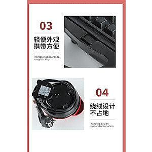 Mini Waffle Maker, 3 Colors - Teal, Pink, Red, Compact Breakfast Sandwich Maker (粉色)