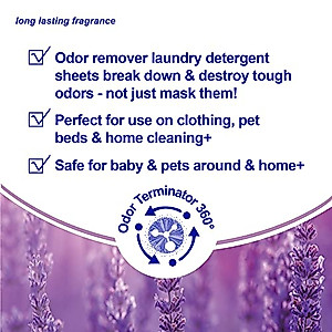 DR.EASY Odor Remover Laundry Detergent Sheets 240 loads Mountain Fresh,Easy To Carry Great For Travel,safe for pets,No mess No Dyes biodegradable formula