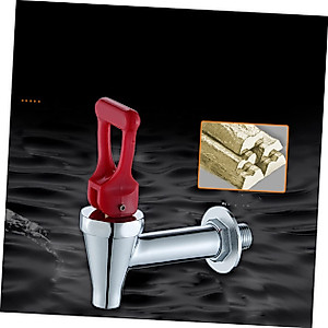 BUTIFULSIC Water Boiler Faucet Universal Water Boiler Tap Beverage Serveware Sink Water Tap Replacement Spigot for Sun Tea Jar Bath Sink Faucets Pull down Kitchen Faucet Cask Silver Brass