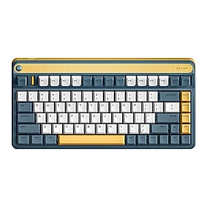 iQunix A80 Gaming Keyboard, 2.4G Wireless Mechanical Keyboard with Cherry MX Red Switch, Compact 83 Keys RGB LED Backlit Hot Swappable Keyboard for Windows/Mac/Android/iOS