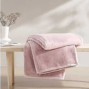Stassie Home – Luxurious Throw Blanket – 500 GSM – Heavyweight Plush – Supreme Softness – 50” x 70” (Blush)