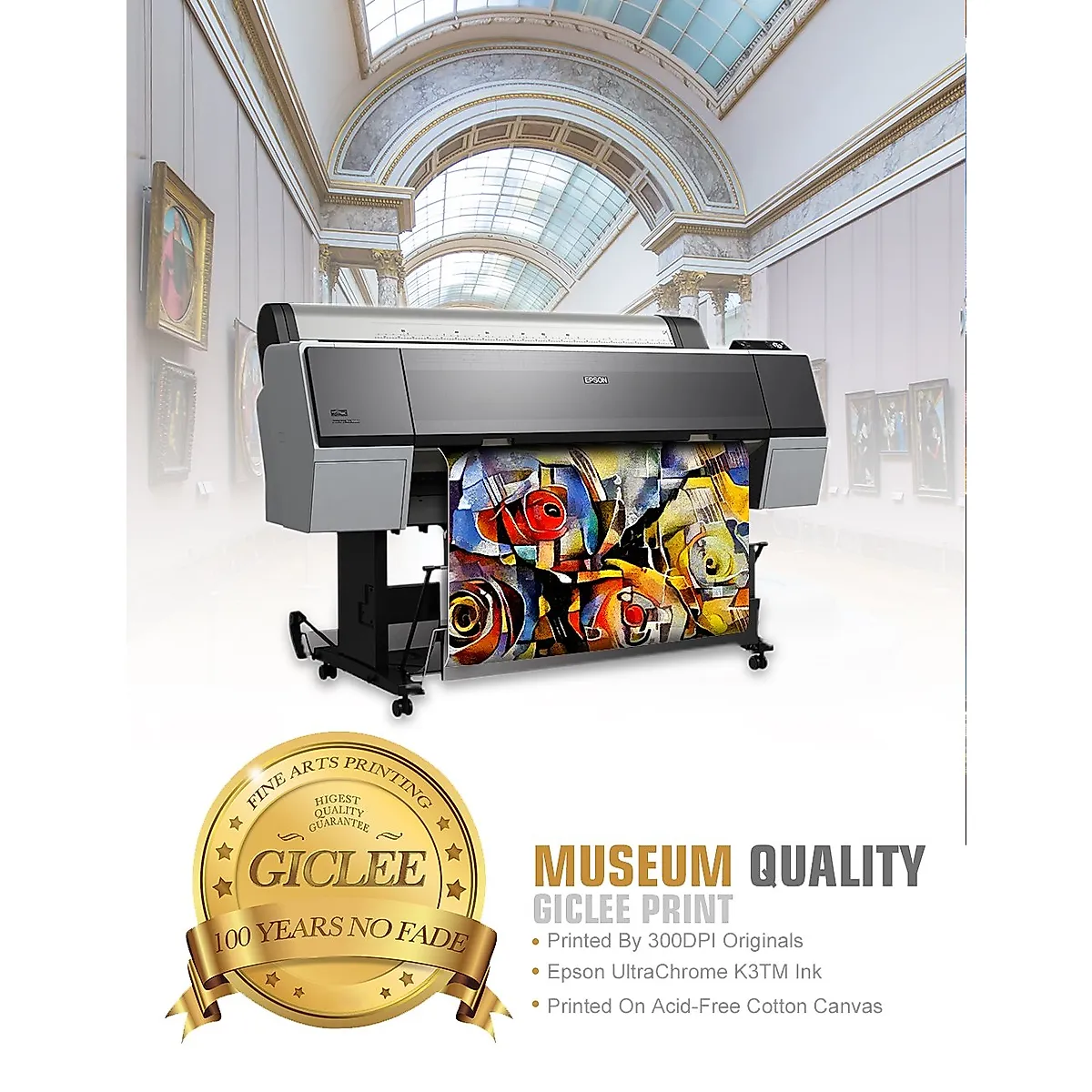 IPIC - A bouquet of beautiful flowers, oil painting in Picasso style. Giclee Print on Canvas Wall Art for Home Decor. 36x24