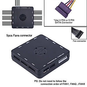 DS 6Pack 120MM RGB PC Cooling Fans, LED Case Fans with Remote Control for Computer, PC Case CPU Coolers, Radiators System (8th GEN Hub Box, A Series)