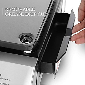 Royal Gourmet PD1300 Portable 3-Burner Propane Gas Grill Griddle,Black