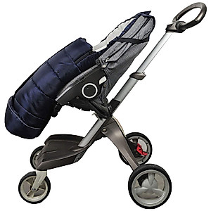 Go 3 Seasons Universal Stroller Footmuff, Warm Winter Stroller Bunting Bag for Toddler, Waterproof Stroller Sleeping Bag, Anti-Slip Height Adjustable,Toddler Stroller Winter Blanket