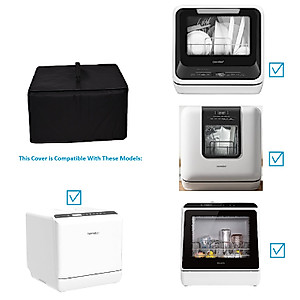 Heavy Duty Waterproof Dust-proof Countertop Dishwashers Cover for COMFEE' Portable Mini Dishwasher Countertop/Hermitlux Countertop Dishwasher with 5L&6L Water Tank