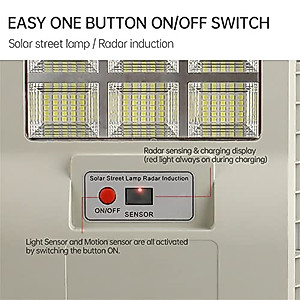 BLHKBAIKB Solar Street Light LED Outdoor Light,Dusk to Dawn Solar Driven Remote Control Motion Sensor Waterproof Suitable for Yard Yard Garden Street Basketball Court