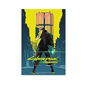 ChezMax Cyber Punk Edgerunners Anime Poster Poster Decorative Painting Canvas Wall Art Living Room Posters Bedroom Painting 12x18inch(30x45cm)
