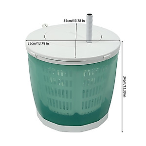 CNCEST Mini Portable Washing Machine, 2 in 1 Manual Non-Electric Washing Machine, Clothes Spin Dryer, Compact Washer Spin Dryer, Mini Traveling Outdoor Washing Machine (Green)