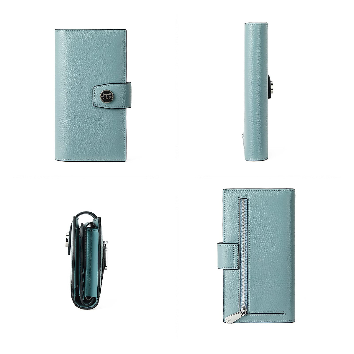 BOSTANTEN Womens Leather Wallets Bundle Genuine Leather Backpack