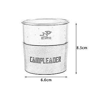 shamjina 4x Stainless Steel Cup with Sleeve Water Tumblers Coffee Mugs Reusable Drinking Glasses Shatterproof Cup for Tea Picnic Home Drinks Travel, Deep Blue