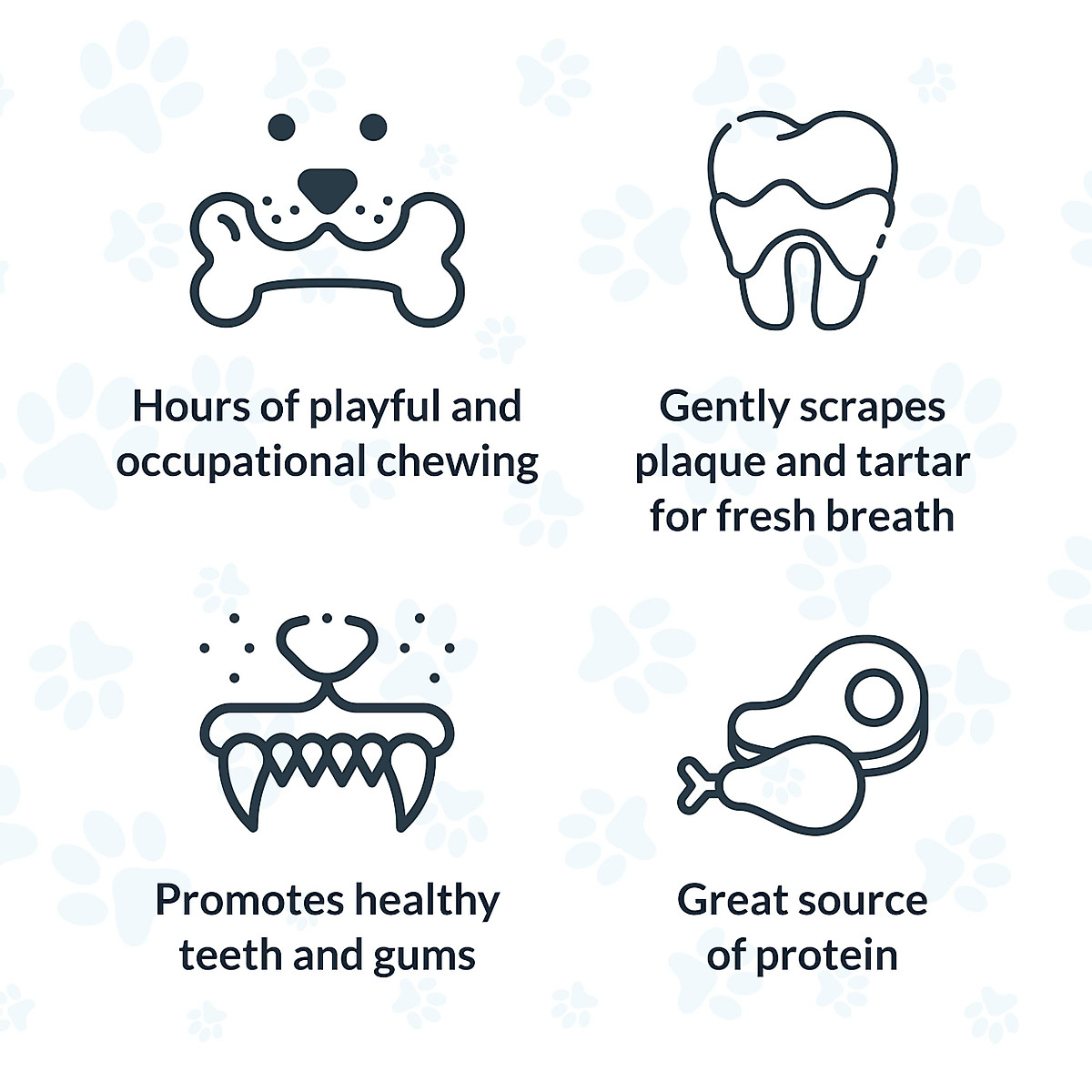 Pawveyor 10-11" Retriever Rolls for Large Dogs - Pack of 20 Thick Long Lasting Dog Chews for Aggressive Chewers - All-Natural, Protein-Dense Jumbo Rawhide Chews - Odor-Free and Supports Dental Health