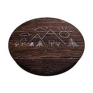 Simple Hiking Graphic Design For Men Women PopSockets Swappable PopGrip