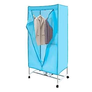Portable Dryer, Electric Clothes Dryer with Hot Air Blower for Home Laundry Apartments, 1000W Stackable Clothes Drying Rack with Timing Function, Adjustable Layer