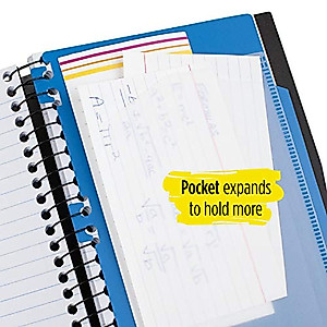 Five Star Advance Small Spiral Notebooks, 1 Subject College Ruled Paper, 100 Sheets, 7" x 4-3/8", Assorted Colors, 6 Pack (72853)