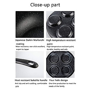 Lumpna 4-Cup Non-Stick Aluminium Frying Pan, Black, 24cm