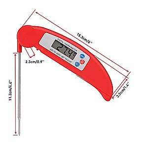Toxz Food and Meat Digital Thermometer Javelin Thermometer,Instant Read,Stainless Steel Probe for Grill Cooking BBQ,Auto Shut-Off,ºF/ºC Switchable,Accurate to ±1ºF
