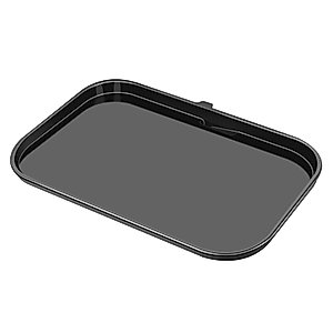 GRILL FORCE Cast Iron Griddle Plate for Ninja Woodfire Pro XL, OG800 and OG900 Series, Outdoor Flat Top Griddle Plate,Griddle Pan with Oil Hole, Ceramic Coating, Insert, Black