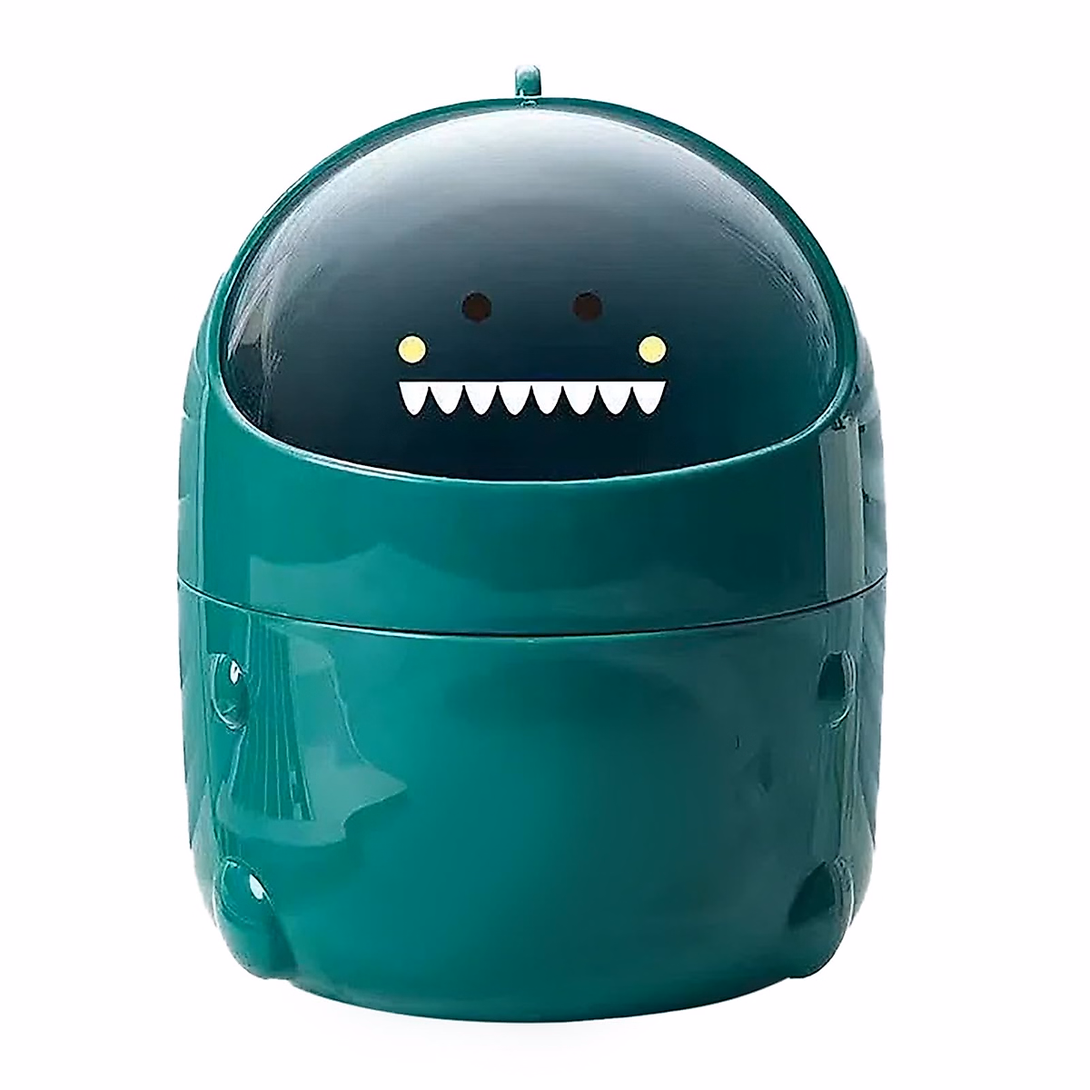 YGHQAP Plastic Desktop Trash Can with Lid Cute Shaped Mini Waste Basket Tiny Desktop Waste Garbage Bin Small Desk Can Mini Trash Can for Dining Table Desk Home Office Easy Storage(Small Size)