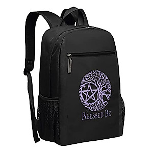 Wiccan & Pagan Sacred School Backpack 17 Inch Laptop Backpack Travel Essential