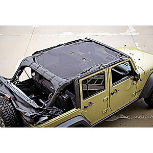 Rugged Ridge | Eclipse Sun Shade, Full, Black | 13579.05 | Fits 2007-2018 Jeep Wrangler JK 4-Door