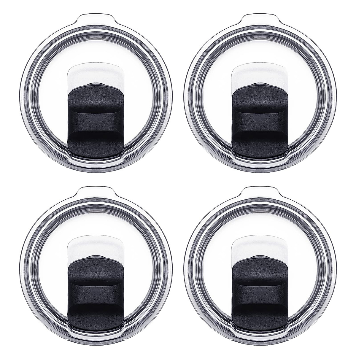 4Pcs 20 oz Magnetic Tumbler Lid, 4 Pack 20 oz Replacement Lid for Yeti Lids Compatible with YETI Rambler or Old Style Rtic Coffee Tumbler, Magnetic Spill Proof Tumbler