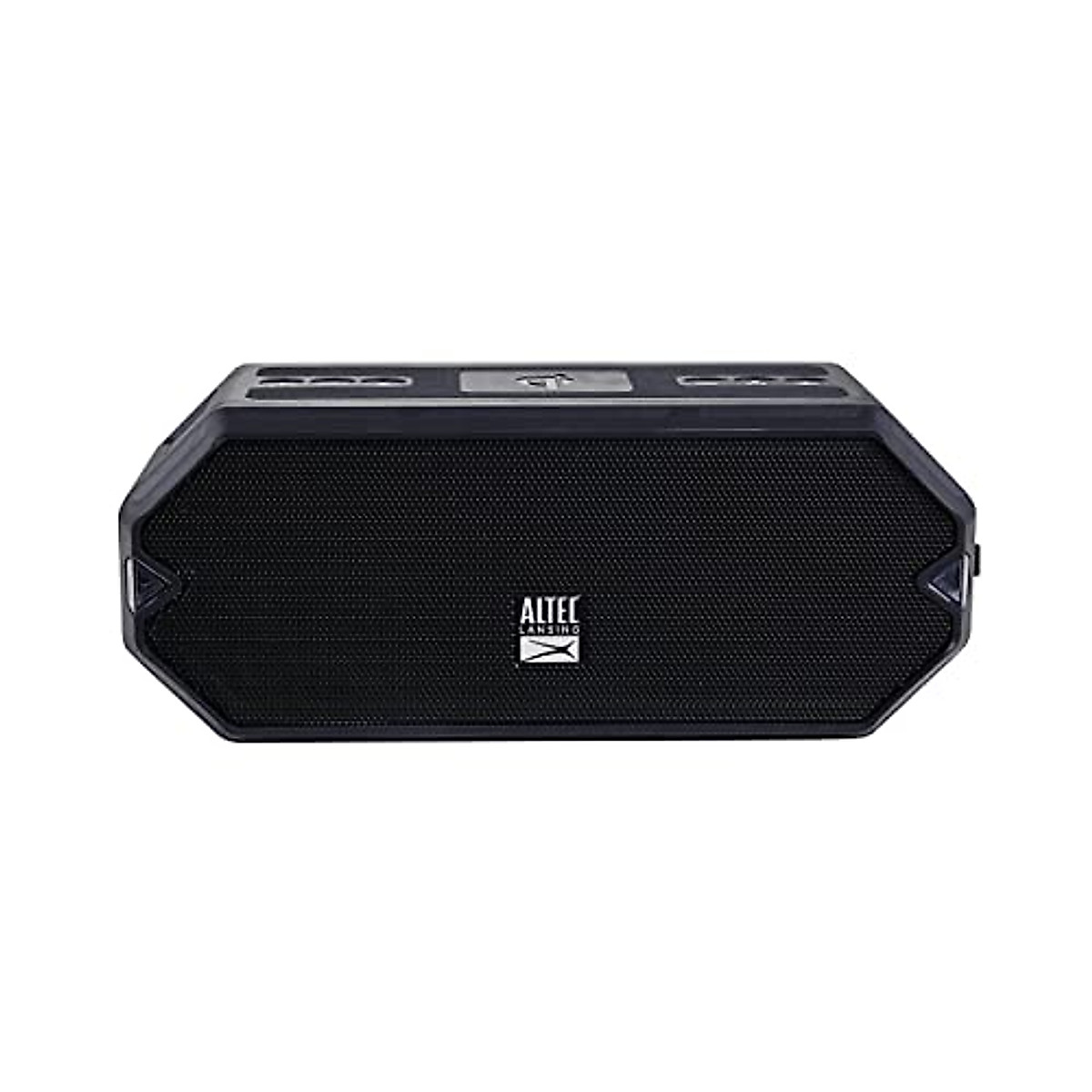 Altec Lansing HydraBlast Wireless Portable Bluetooth Speaker, IP67 Waterproof for Parties, USB C Rechargeable Outdoor Speakers with Built in Phone Charger and LED Lights, 20 Hour Playtime (Black)